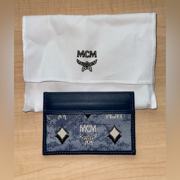 MCM | Bags | Brand New Mcm Veritas Vintage Blue Denim Fabric ...